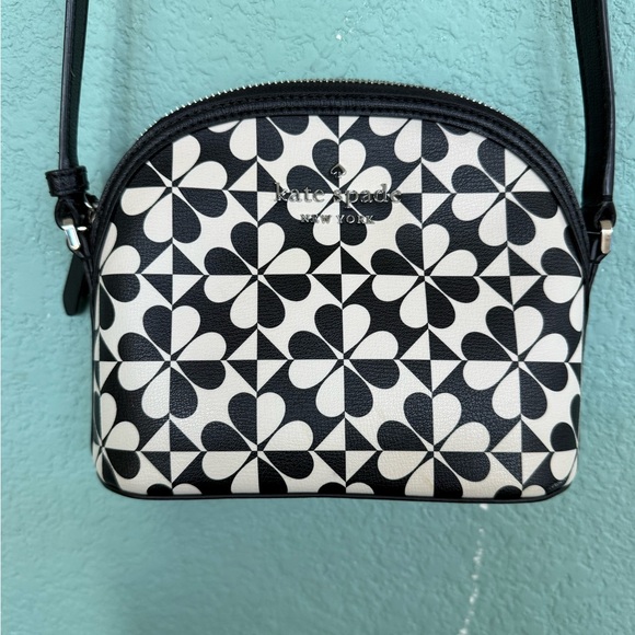 kate spade | Bags | Kate Spade Black And Cream Geometric Crossbody Bag ...